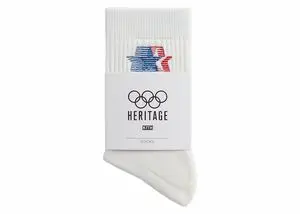 Kith Olympics Heritage Los Angeles Mid Crew Sock - Silk