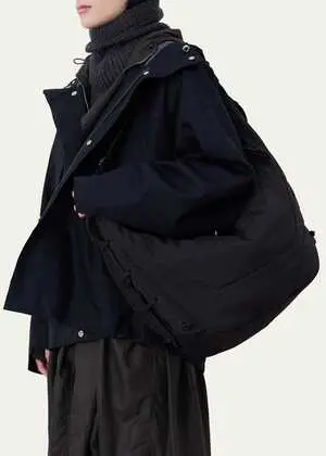 LEMAIRE Large Soft Game Shoulder Bag - Black