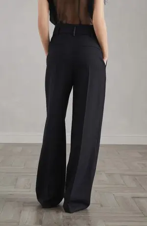 Brunello Cucinelli Loose Corset Trousers With Monili