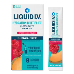 LIQUID I.V. Hydration Multiplier Electrolyte Drink Mix Sugar Free Raspberry Melon