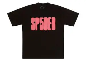 SP5DER Focused Logo Tee Shirt - Black