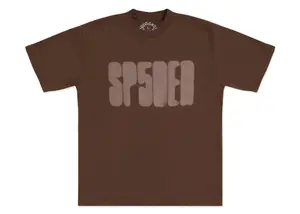 SP5DER Focused Logo Tee Shirt - Brown