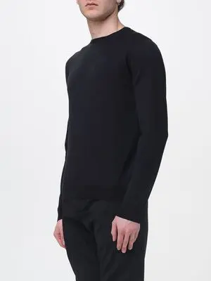 Giorgio Armani Wool Crew Neck Pullover - Black