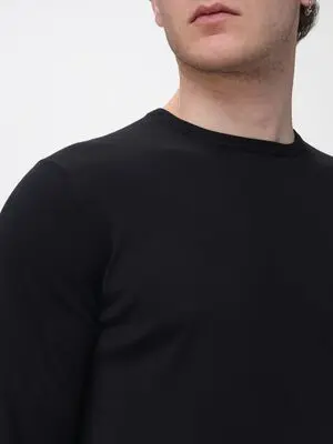 Giorgio Armani Wool Crew Neck Pullover - Black