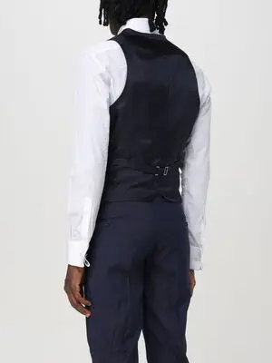Emporio Armani Single-breasted Suit Vest - Blue