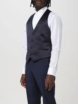 Emporio Armani Single-breasted Suit Vest - Blue