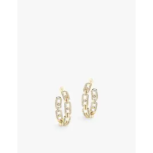 Messika Messika Move Link Diamond And 18ct Gold Earrings Yellow Gold