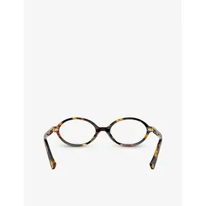 Miu Miu Mu 01xv Eyeglasses - Brown