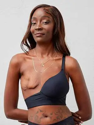 Victoria's Secret Anaono Rachel Unilateral Molded Left Cup Sling Bra - Black