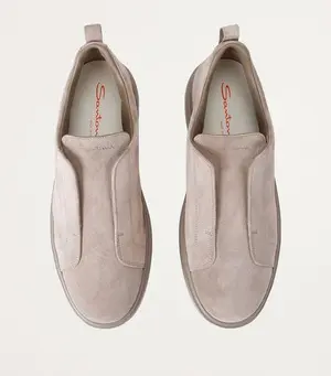 Santoni Clean Icon Suede Sneakers