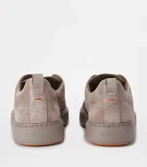Santoni Clean Icon Suede Sneakers