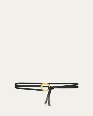 Bottega Veneta Bottega Veneta Cintura Wrap Belt Black M Brass