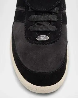 GIUSEPPE ZANOTTI Bicolor Low-top Sneakers - Nero