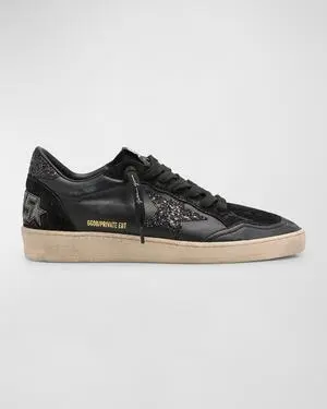 GOLDEN GOOSE Golden Goose Ball Star Leather Sneakers - Black