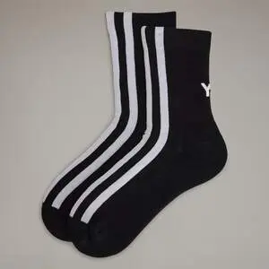 Adidas Y-3 Stripes Crew Socks - Black