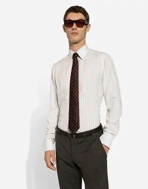Dolce & Gabbana Striped Poplin Martini-fit Shirt - Multicolor