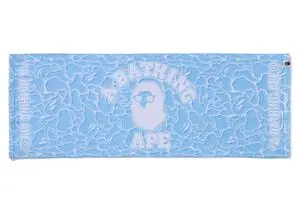 A BATHING APE Abc Sea Surface Camo Beach Towel - Blue