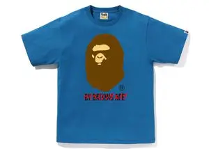A BATHING APE Katakana Bathing Ape Tee Shirt - Blue