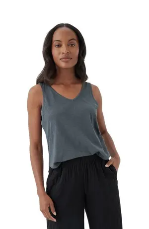 PACT Organic Featherweight Slub Reversible Tank - Ore
