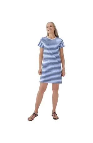 PACT Organic Softspun Tee Dress - Bold Stripe