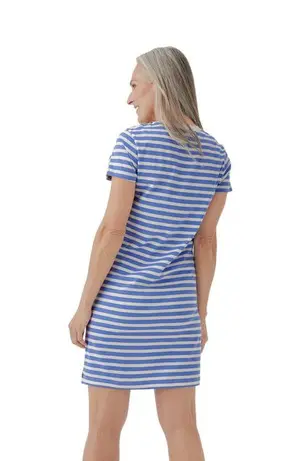PACT Organic Softspun Tee Dress - Bold Stripe