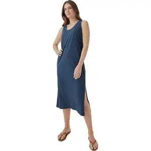 PACT Organic Softspun Tank Midi Dress - French Navy
