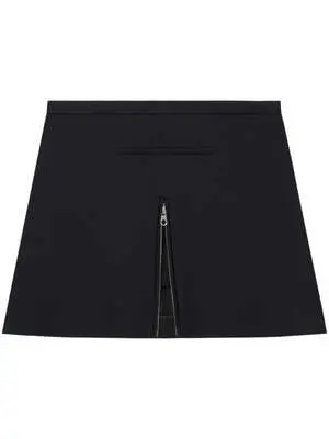 COURREGES Zip-detail Twill Miniskirt