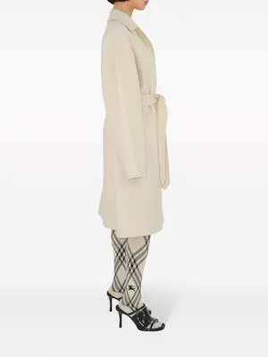 Burberry Cashmere Wrap Coat - Neutrals