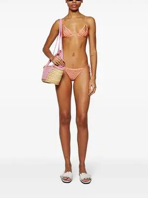 Oseree Gem Crystal-embellished Bikini - Pink