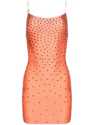 Oseree Crystal-embellished Mini Dress