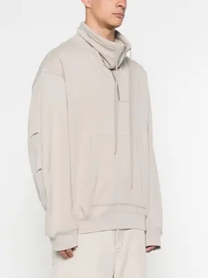 Helmut Lang Funnel-neck Sweatshirt - Grey