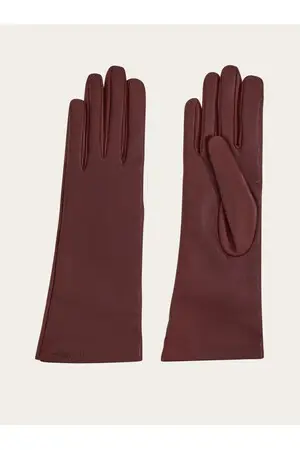 FERRAGAMO Cashmere-lined Leather Gloves