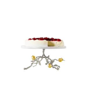 Michael Aram Pomegranate And Gold Cake Stand - Silver