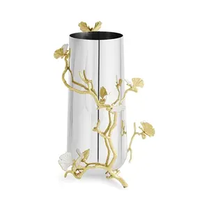 Michael Aram Butterfly Ginkgo Gold Large Vase - Silver