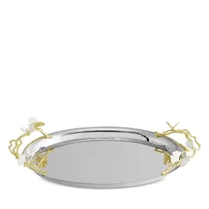 Michael Aram Butterfly Ginkgo Gold Large Tray - Silver