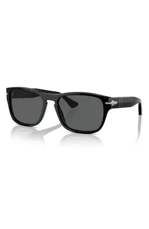 Persol 55mm Pillow Sunglasses - Black