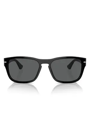 Persol 55mm Pillow Sunglasses - Black