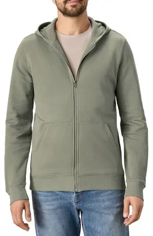 PACT Organic Brushed Fleece Zip Hoodie - Shadow