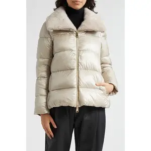 Herno Shiny Nylon Down Jacket - Champagne