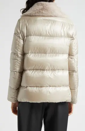 Herno Shiny Nylon Down Jacket - Champagne