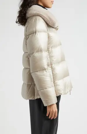 Herno Shiny Nylon Down Jacket - Champagne