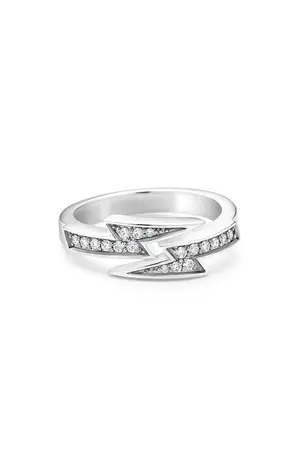 Lagos Caviar Spark Lightning Bolt Diamond Ring
