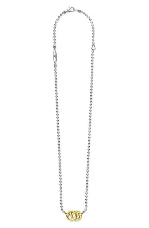 Lagos Interlocking Circle Pendant Necklace
