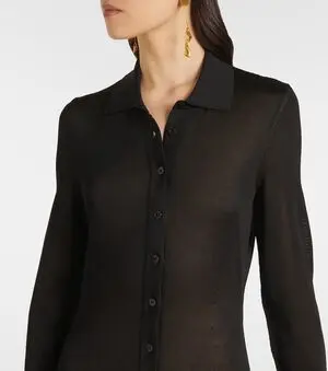 TOM FORD Knitted Polo Maxi Dress