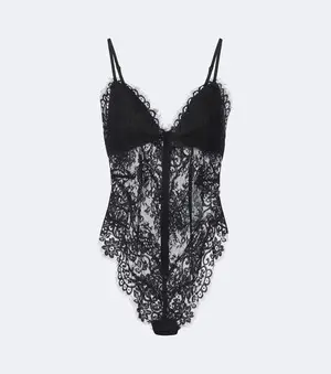 Zimmermann Lace Bodysuit - Black