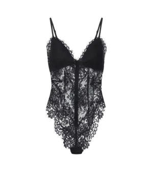 Zimmermann Lace Bodysuit - Black