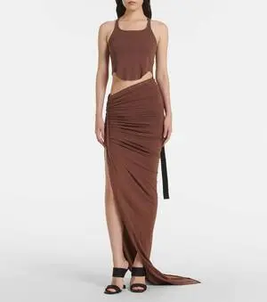 Rick Owens Edfu Maxi Skirt - Orange
