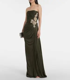 Costarellos Elettra Embellished Gown