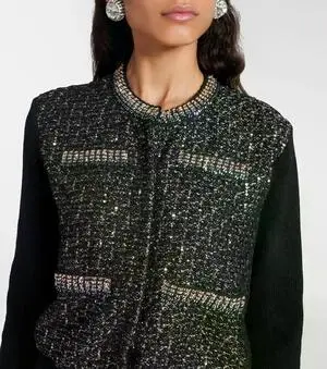 Giambattista Valli Sequined Wool Cardigan