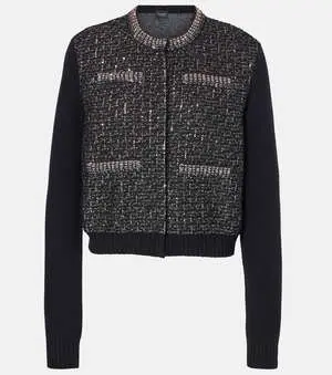 Giambattista Valli Sequined Wool Cardigan